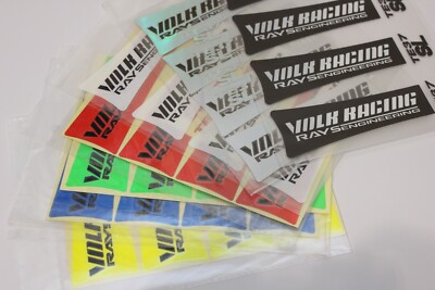 4 Pc RAYS TE37 SL Wheel Rim Decal Stickers 17 18 19" White Yellow Blue ...