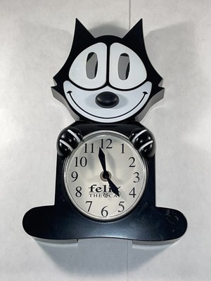 FELIX The Cat Animated Wall Clock. Tail Is Missing. Clock Works | eBay