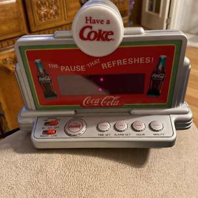 Vintage Coke Coca Cola Digital Alarm Clock Night Light / Have A Coke | eBay