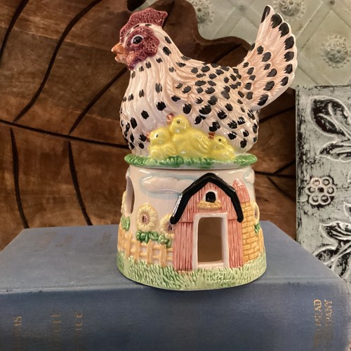 Vintage ceramic speckled hen potpourri simmer pot Country Cottage ...