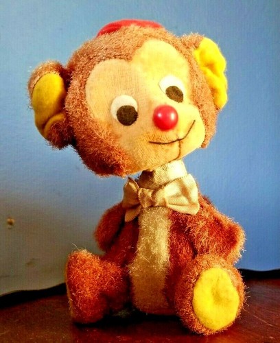 RARE! Antique mohair bobble head toy mouse 5" Tall ~ Ray Rohr Cosmic ...