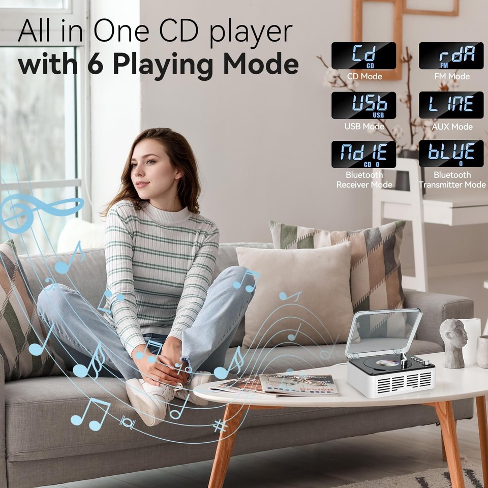 Vintage CD Player with Speakers: HiFi Stereo Sound Vintage CD Player ...