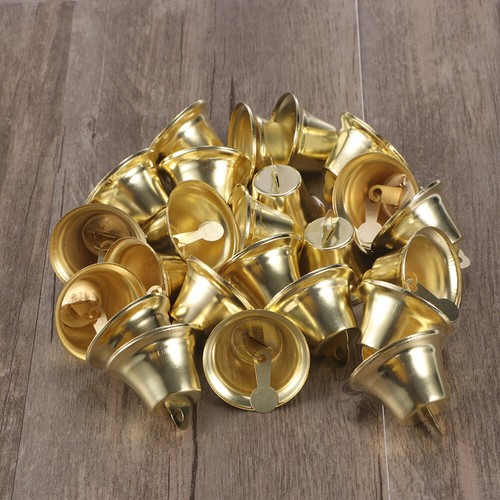 35 Pcs Golden Bell Party Mini Ornaments Small Bells Pendant Charms Tree ...