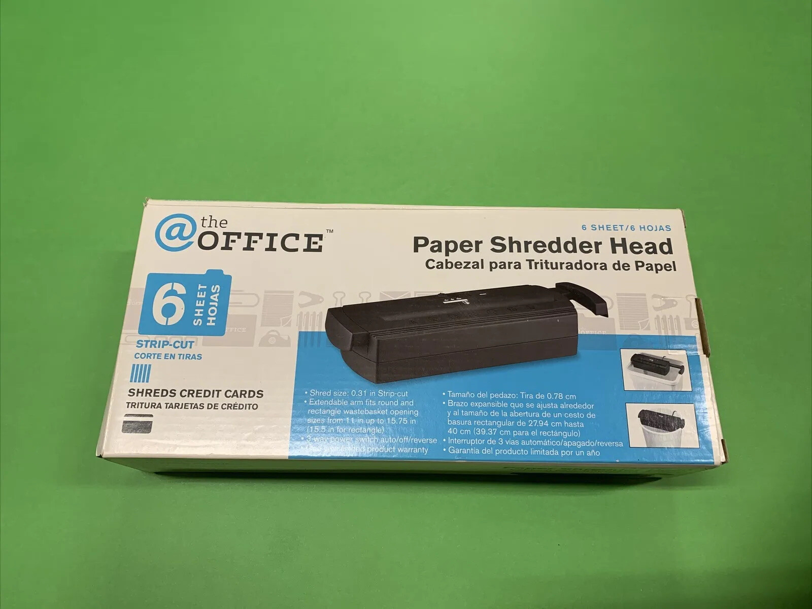 @ The Office 6 Sheet Strip Cut Paper Shredder Head Credit Cards ...
