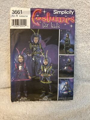 Kids Costume Simplicity 3661 size A 3-8 UNCUT | eBay