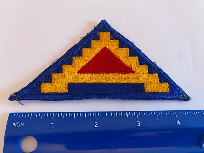 US Army 7th Army Triangle Red Blue Yellow Patch INV5509 | eBay