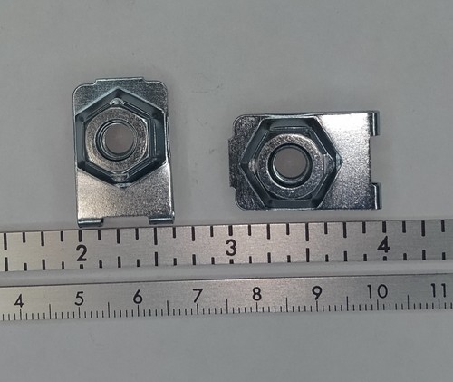 1/4-20 Silver Tinnerman Nuts, Speed nuts, J-nut, U-nut, J-clip, Qty. 25 ...