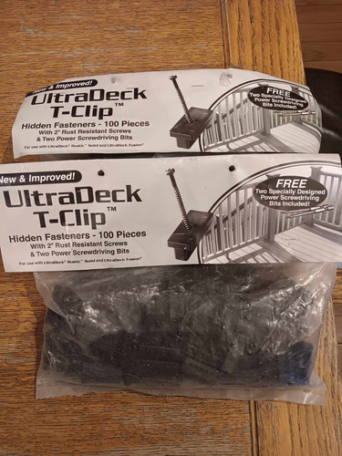 UltraDeck T-Clip Menards Hidden Decking Fasteners / Clips - 200-Pack | eBay