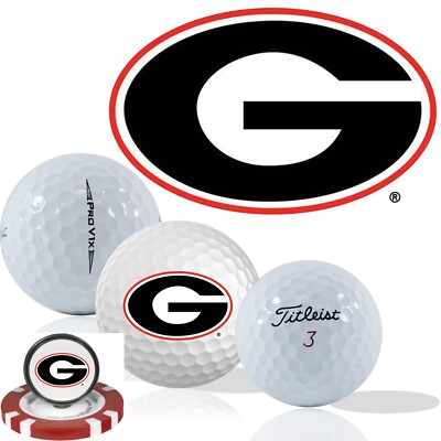NCAA Georgia Bulldogs • Golf Balls 12 pack • Titleist ProV1X ...