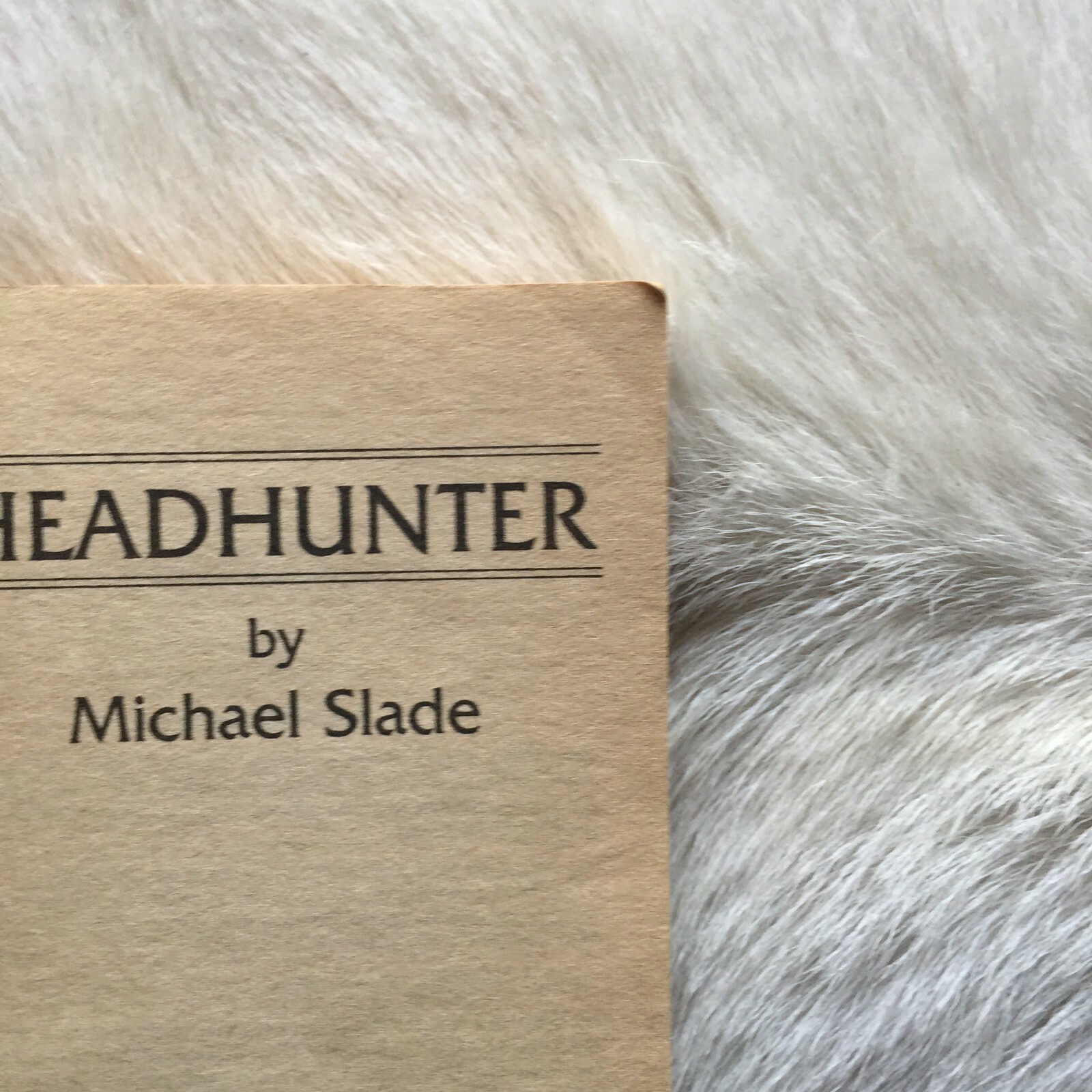 MICHAEL SLADE Headhunter Book Recommended Robert Bloch Vtg Horror Book ...