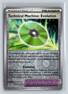 Technical Machine: Evolution 178/182 Reverse Holo- Trainer Card Set x3 ...