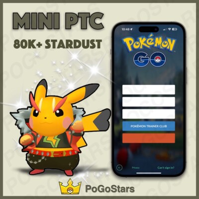Pokémon PTC GO - Shiny Pikachu Rock Star - 80K Stardust Read ...
