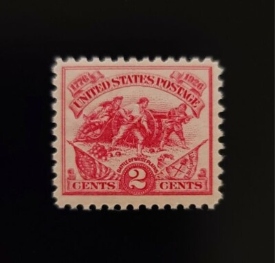 1926 2c Alexander Hamilton's Battery, Carmine Rose Scott 629 Mint F/VF ...