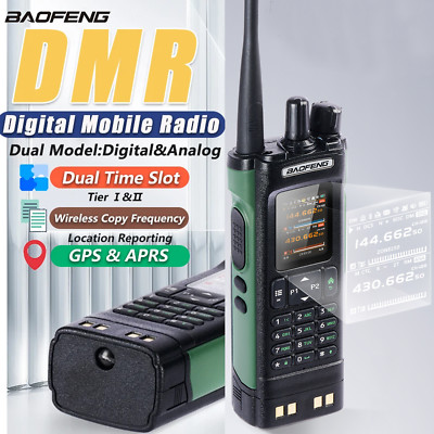 BAOFENG DM32 DMR Handheld Walkie Talkie GPS Type C HAM Wireless Multi ...