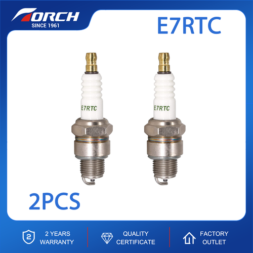 2X TORCH Genunie E7RTC Spark Plug for NGK BPR7HS BPR6HS for Brisk ...
