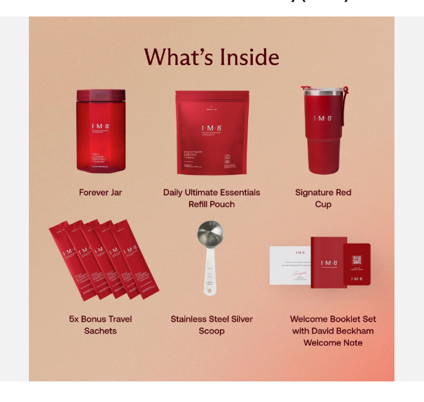 IM8 Daily Ultimate Essentials All-in-One Multivitamin Supplement 30 ...