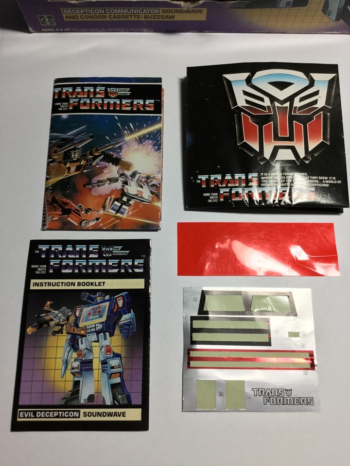 Transformers G1 vintage Pre rub Soundwave MIB | eBay