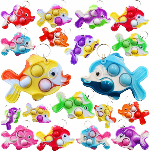 24 Packs Fish Bulk Little Fidget Party Favors Graduation Classroom ...