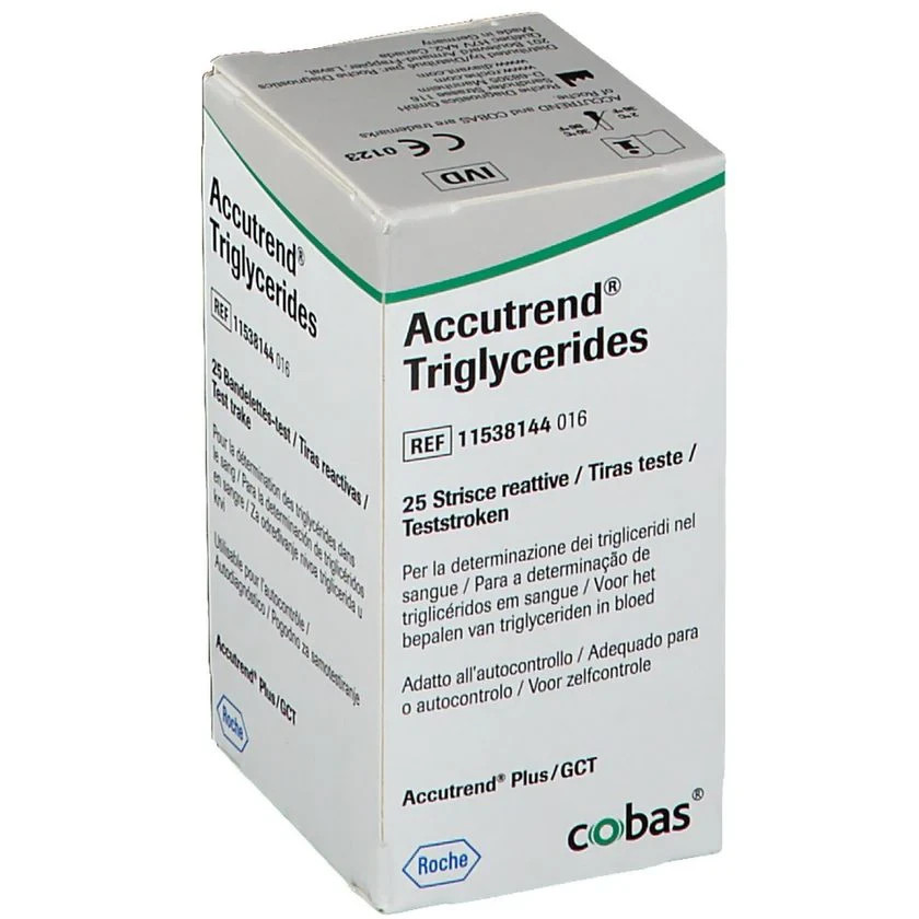 Accutrend Triglyceride Test Strips - 25pcs | Home Cholesterol ...