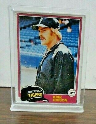Kirk Gibson Topps Double Sided Mini Desk Size Rookie Card Tigers + 9 ...