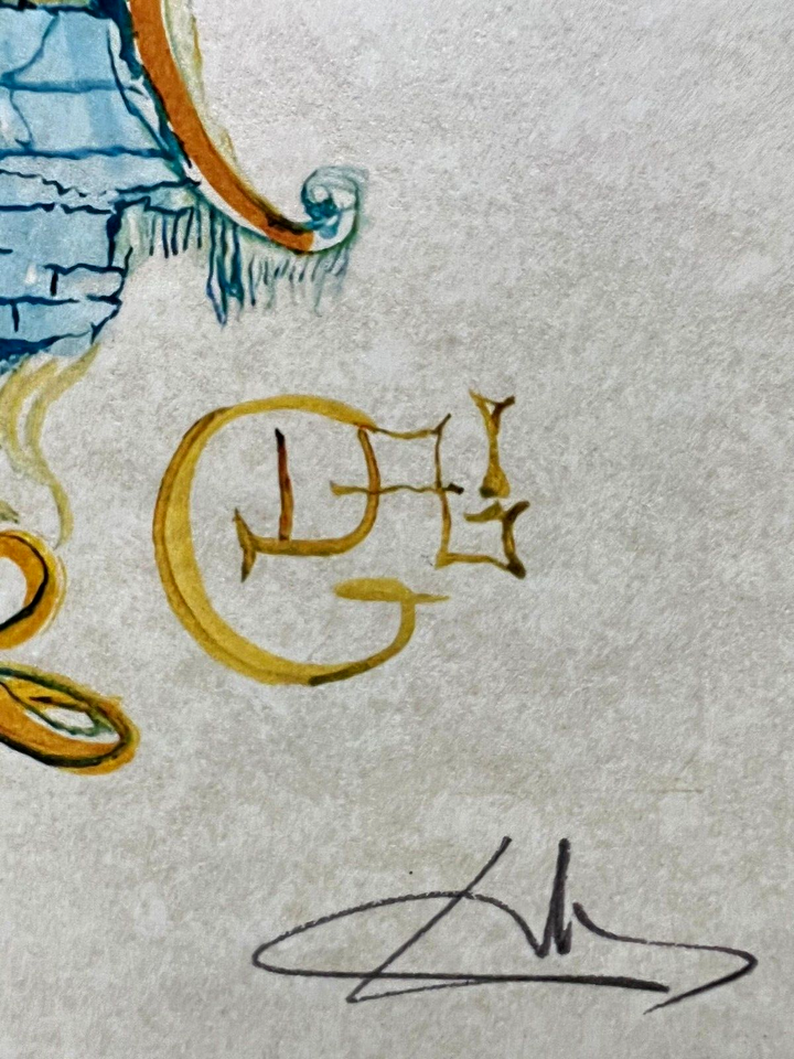 Salvador Dali Lithograph COA Original Signed Op Numbered In Pencil ...