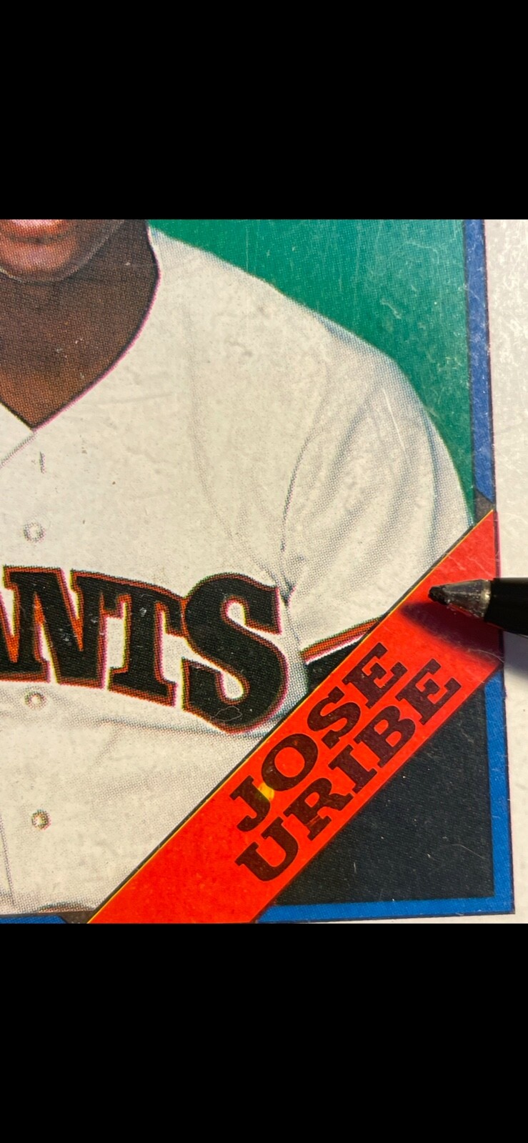 1988 Topps #302 Jose Uribe Baseball Card - Multiple Errors | eBay