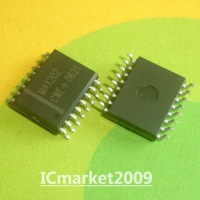 5 PCS MAX202CWE WSOP-16 +5V RS-232 Transceivers with 0.1uF External Capacitors | eBay
