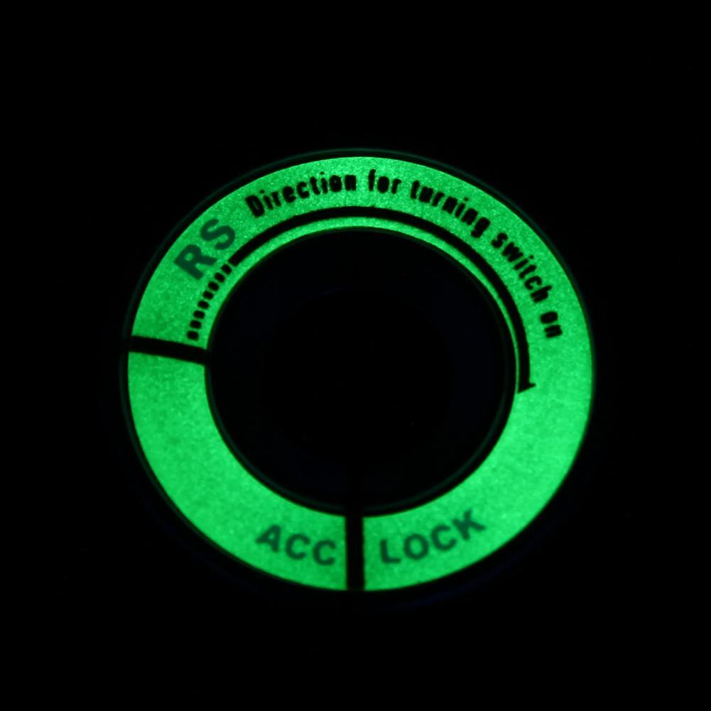 Aluminum Alloy Luminous Ignition Key Switch Ring Cover Key Hole(Red) | eBay