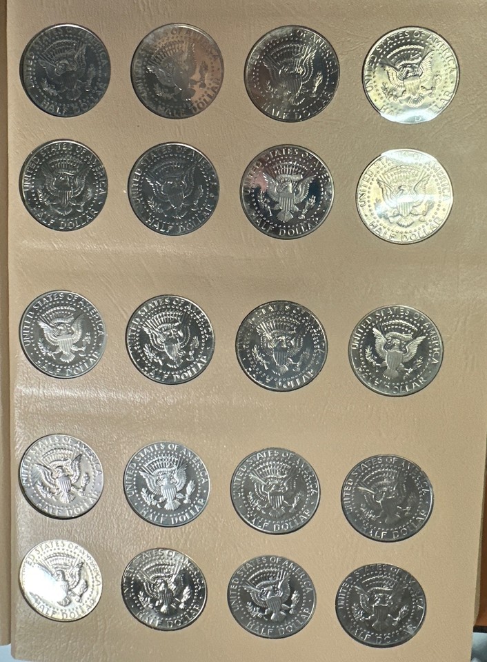 Dansco Kennedy Half Dollar Book 1964-1999 (100pcs) Including Proof Only ...