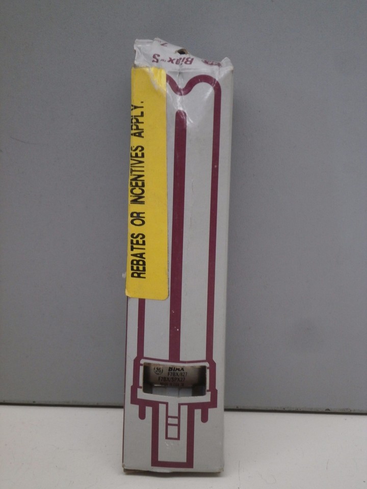 (4-Pack) GE F7BX/827 Fluorescent 7W Lamp Bulb 2700K Warm White 2-Pin ...