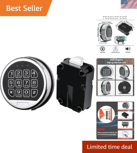 Electronic Safe Lock Gun Safe Lock Replacement with Swing Bolt Lock ...