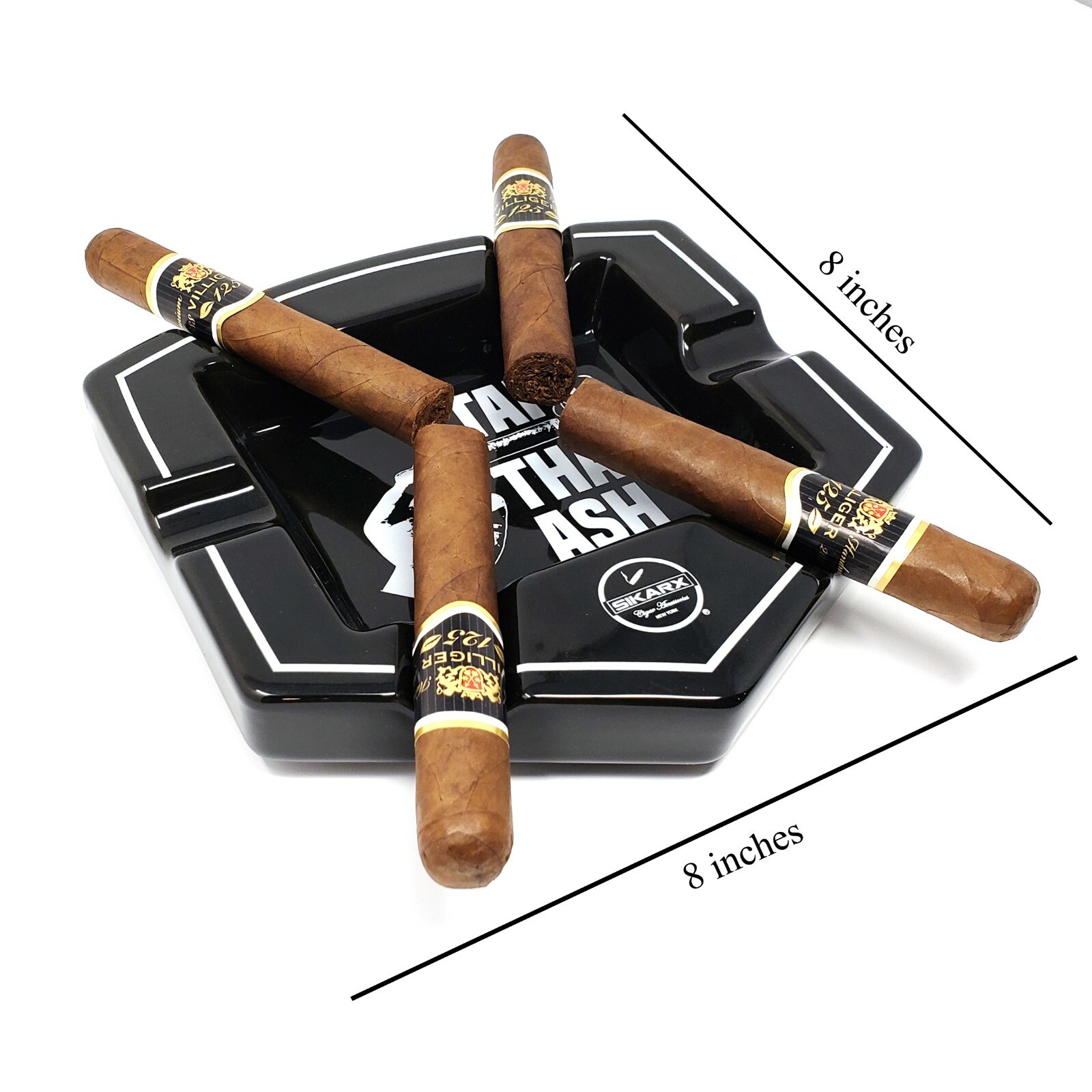 Tap that ash Large Cigar Ashtray for Patio / Outdoor / Indoor Use 6 ...