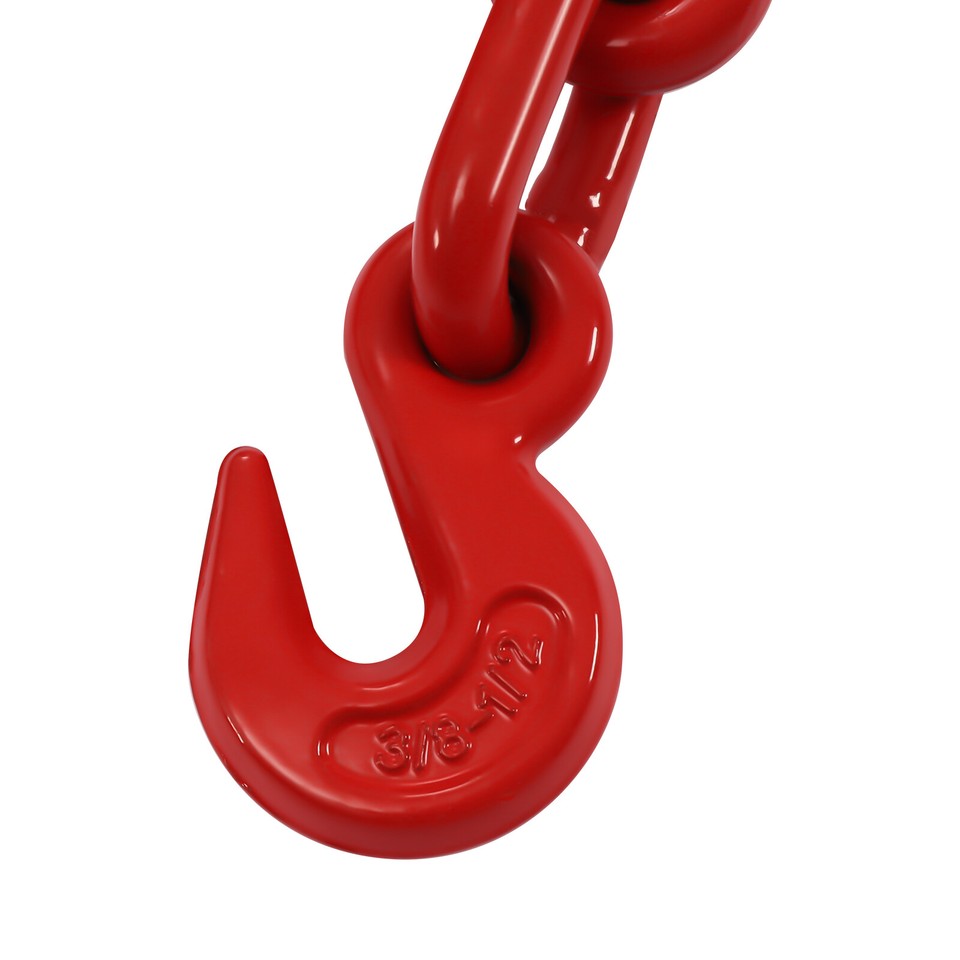 4 Ratchet Load Binder 3/8" - 1/2" Boomer Chain Equipment w/ G70 Hooks ...