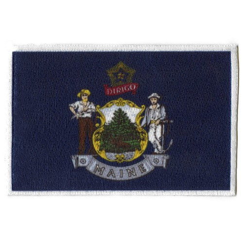 Maine Patch State Drapeau Brodé à Repasser | eBay