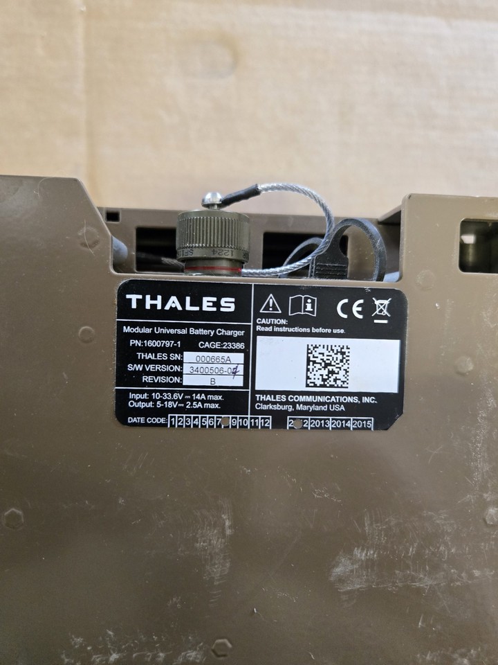 Thales Universal Li-ion Inventus CWB & 8 WalkieBattery Charger w/ Power ...