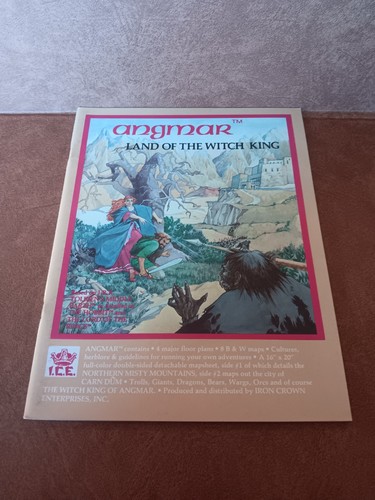IRON CROWN ENTERPRISES ANGMAR LAND OF THE WITCH KING MERP W/ MAP | eBay