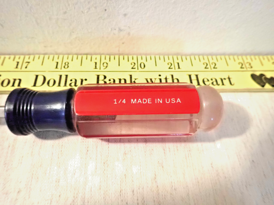 Vintage Craftsman 41585 V WF Slotted/Flathead 1/4" Screwdriver made in ...