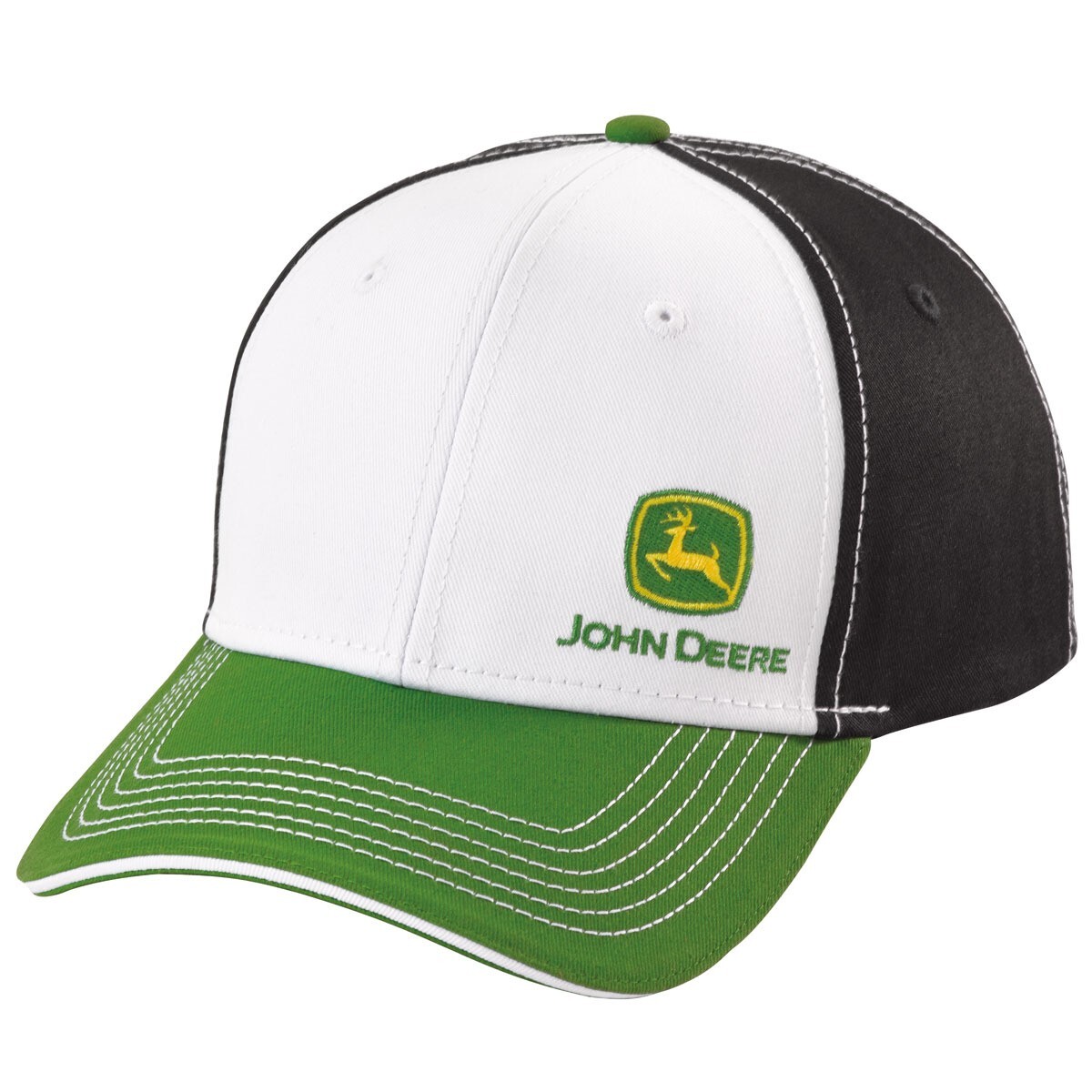John Deere *WHITE GREEN & BLACK TWILL* Cap Hat *BRAND NEW w/TAGS* | eBay
