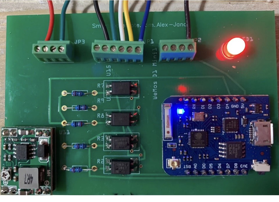 Jandy (Alexa) Spa Switch Remote - Spa side Remote - 4 relays ...