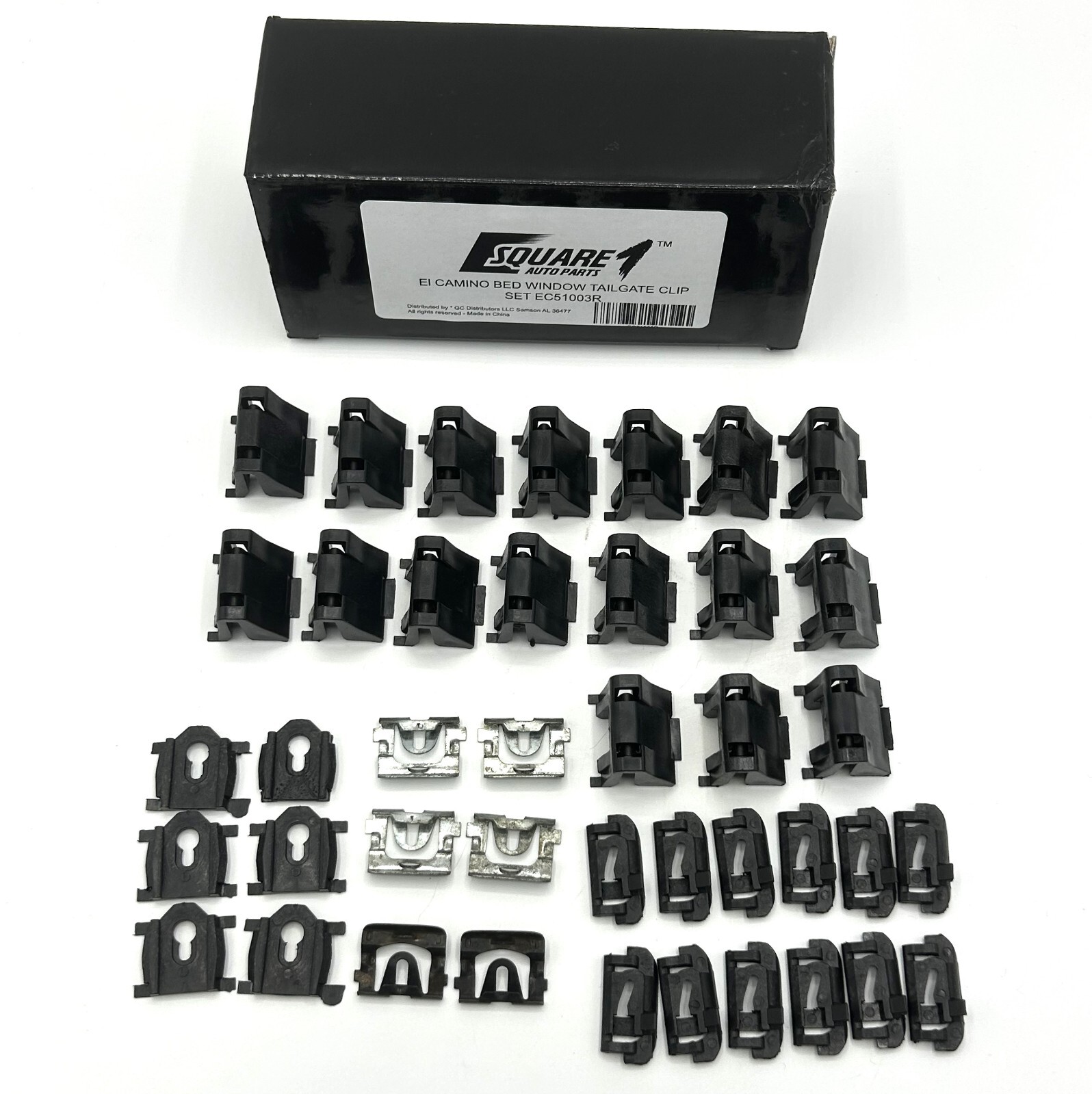 SQUARE 1 Bed & Tailgate + Rear Window Clip Kit For 1978-1987 El Camino ...