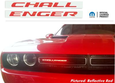 CHALLENGER Grille Badge Overlay Decal for 2015 - 2020 Dodge Challenger ...