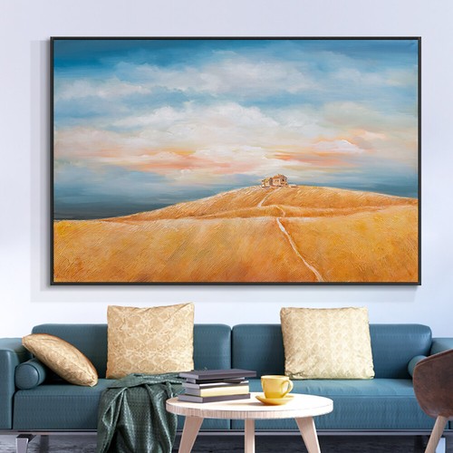 Abstract 100% Hand Painted Desert Oil Painting On Canvas Modern ...