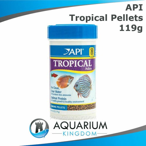 API Tropical Pellets 119g Aquarium Fish Food Angels Tetras Barbs Discus ...