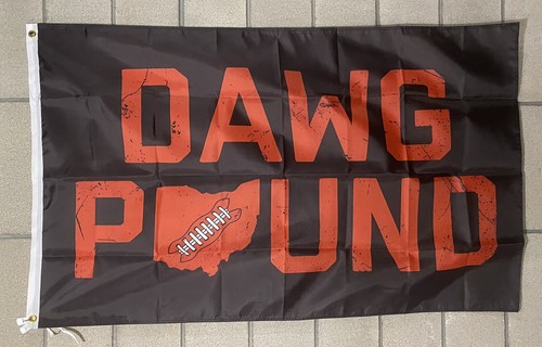 Cleveland Browns Dawg Pound Football Flag FREE USA SHIP NFL Sunday ...