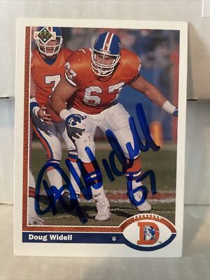 Doug Widell -Boston College- Denver Broncos Autographed Card | eBay