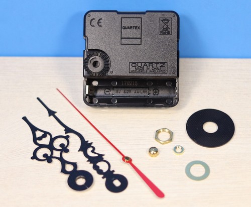 Quartex Quartz Battery Continuous Sweep Clock Movement Non-ticking 3/4 ...