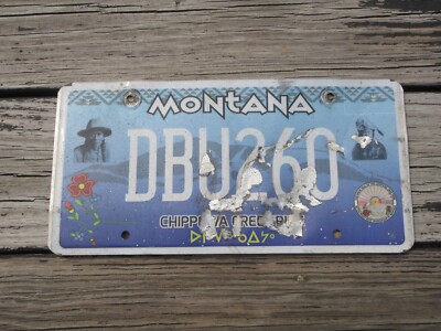 Montana Chippewa Cree Tribe License Plate Indian Tribal DBU260 | eBay