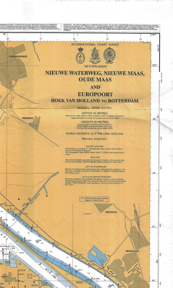 Admiralty 132 Nieuwe Waterweg Nieuwe Maas Oude Maas Europoort Hoek Van ...