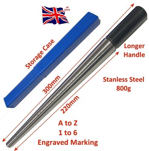Steel Ring Mandrel Triblet Sizes A-Z, 1+6 Engraved Marking 300mm Long ...