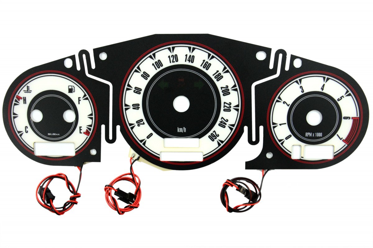 Chrysler Crossfire glow gauges dials plasma dials kit tacho glow dash ...